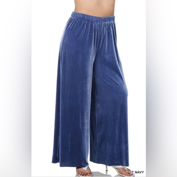 Zenana Outfitters | Pants & Jumpsuits | 3x Plus Size Light Navy Blue ...